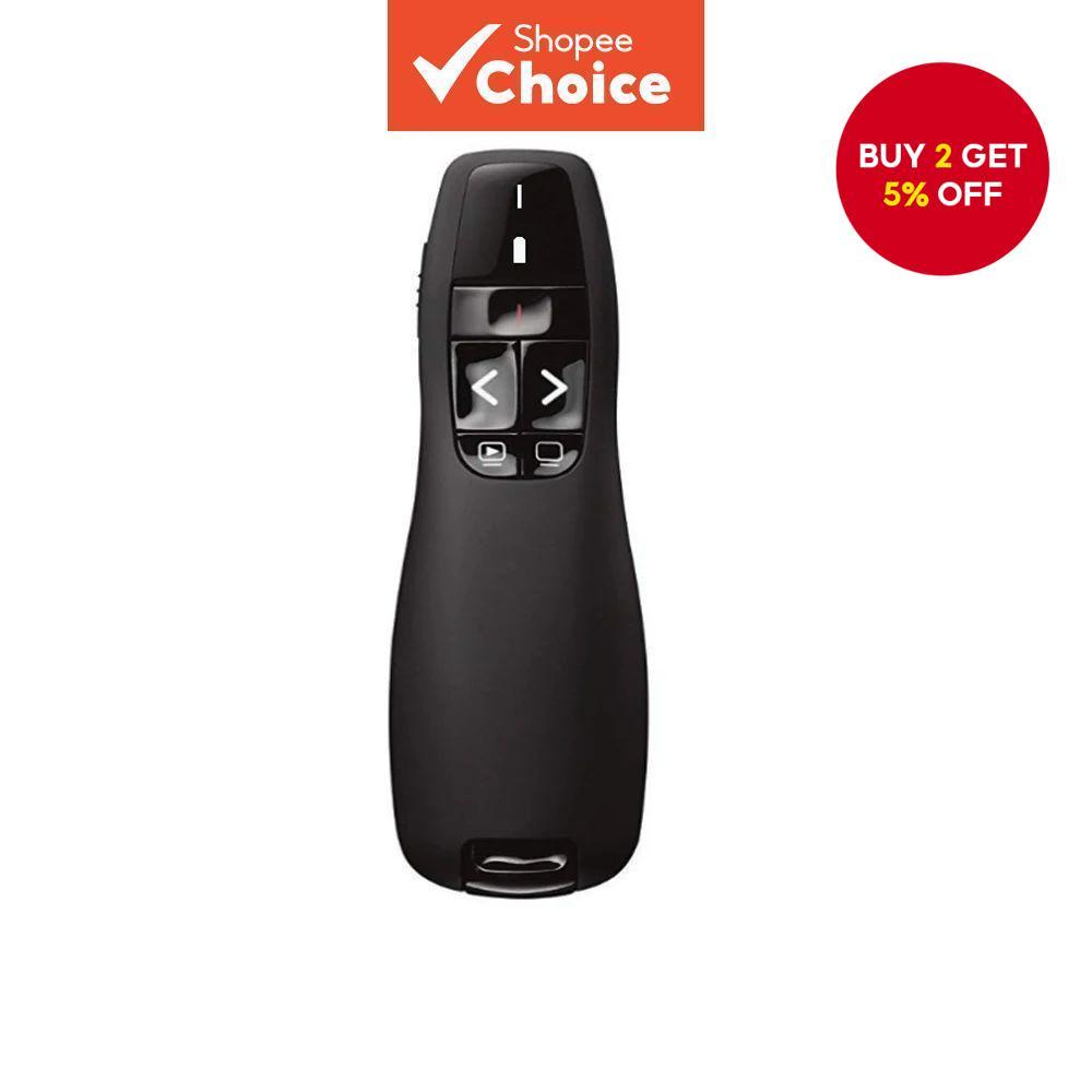 R400 USB Wireless Presenter with Red Pointer Pen for PPT PowerPoint ...