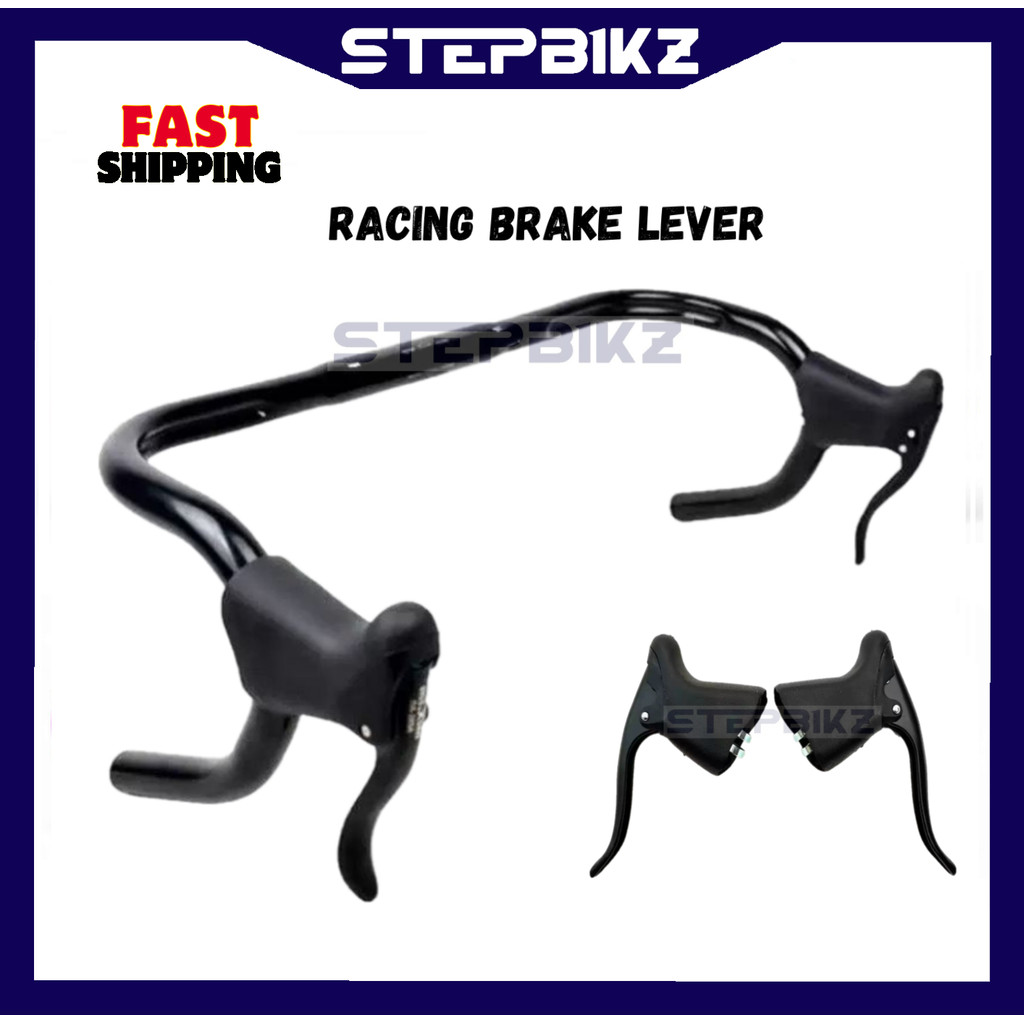 Road Bike Alloy Brake Lever Set Basikal Fixie Brek Tangan Racing Brake ...