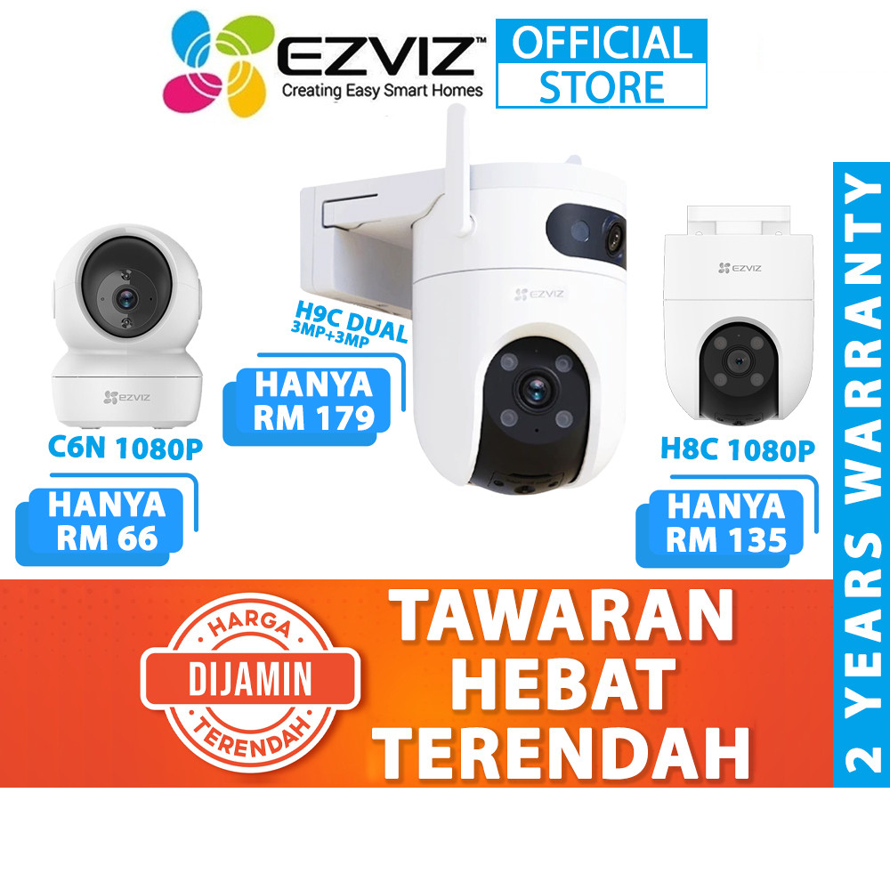 HOT DEALS EZVIZ H9C Dual 3MP + 3MP 2K H8C 1080P C6N 1080P 2MP Outdoor ...