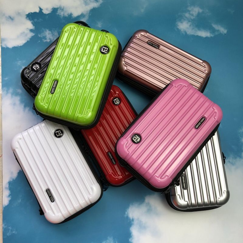 Cosmetic Bag 23cm PC Hard Shell Box Type Wash Small Size Messenger Bag ...