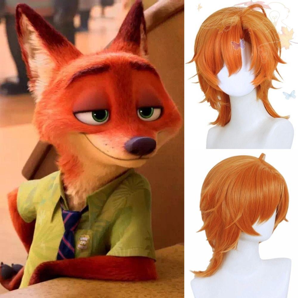 BLISS Nicholas Piberius Wilde Wig, Zoo-topia Cartoon Nick Wilde Cosplay ...