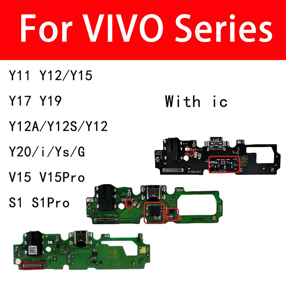 Usb Charging Board for Vivo Y11 Y12 Y15 Y17 Y19 Y20i Y20 Y20S G Y12A ...