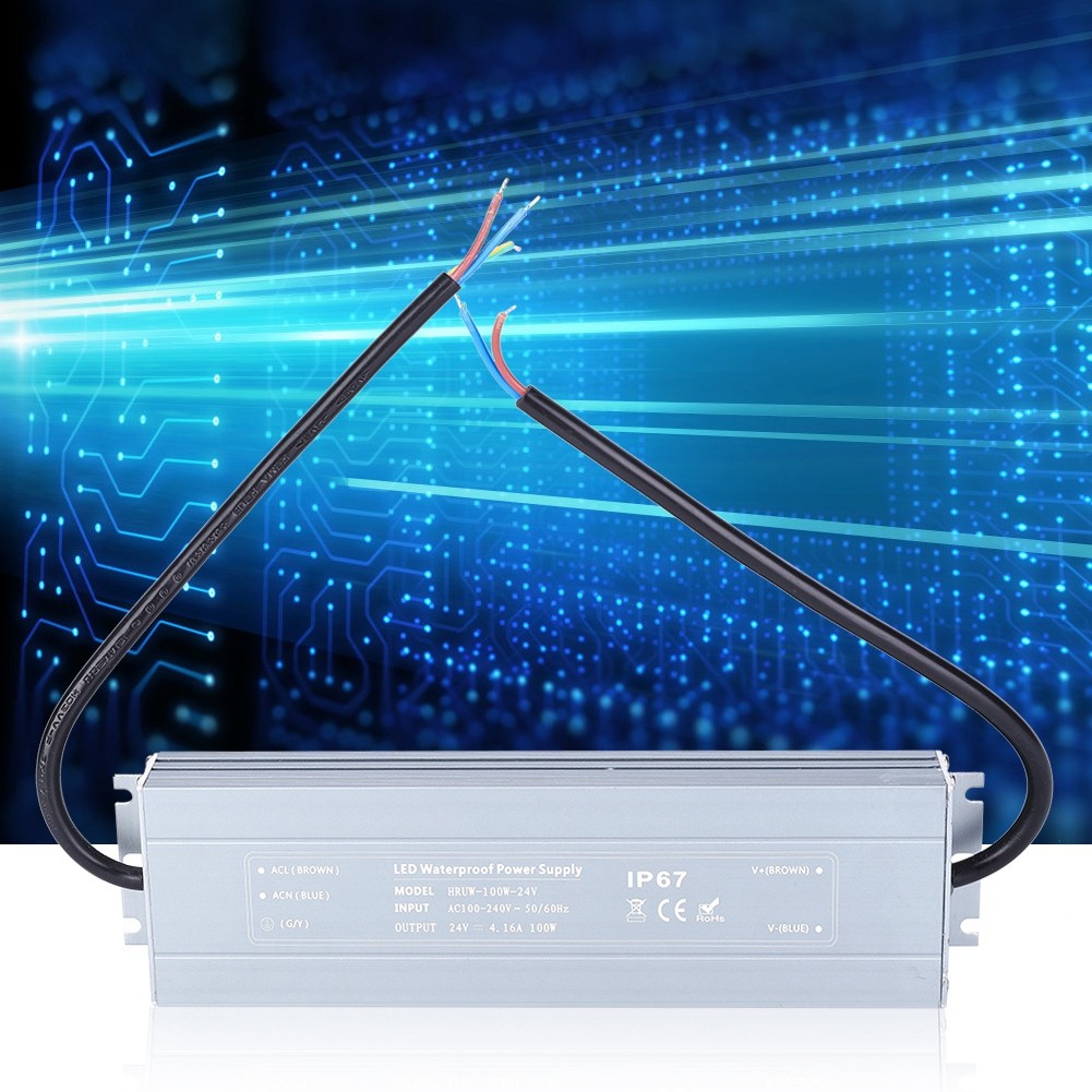 Yohooo IP67 Power Supply Transformer Anti-Rust LED Driver 24VDC Output ...