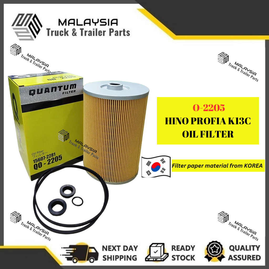 O-2205 HINO TRUCK OIL FILTER BY PASS (15607-2281) | Shopee Malaysia