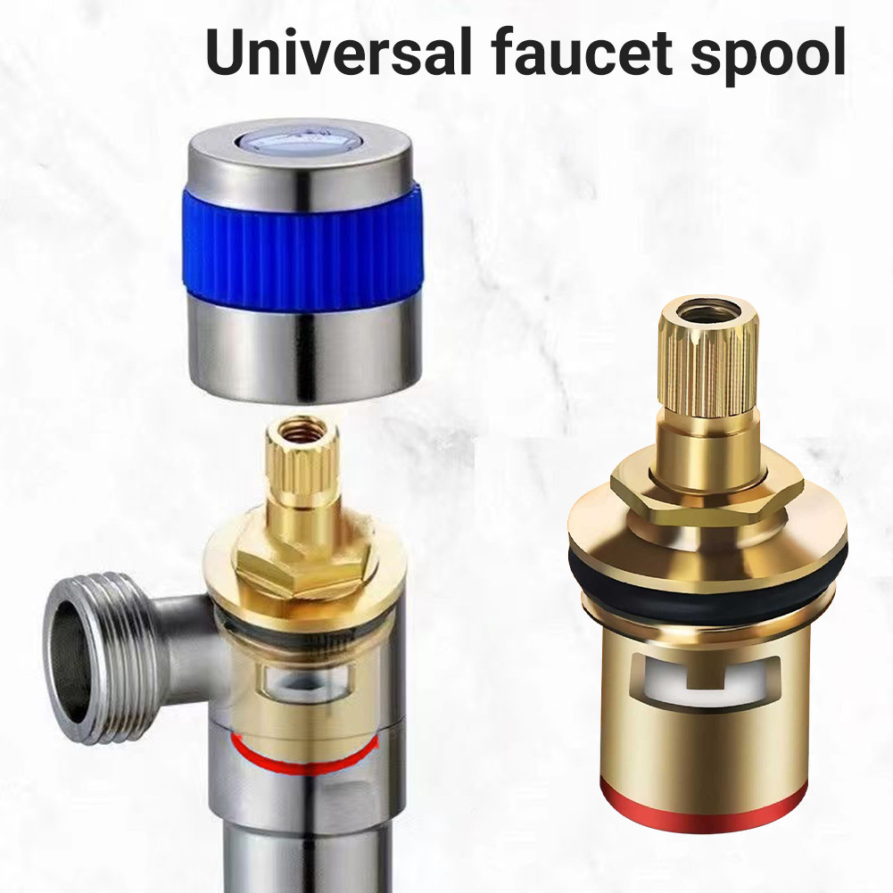 Brass Faucet Valve Core Replacement Double Sink Basin Wall Mounted ...