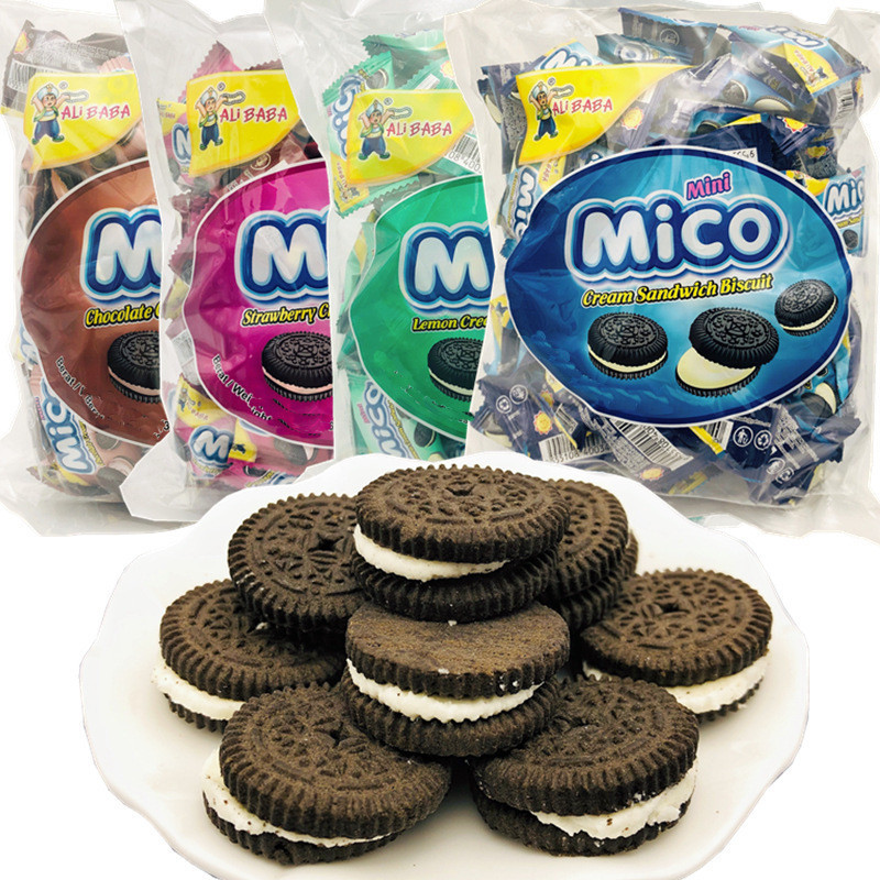 Malaysia mico Mini Sandwich Small Black Biscuits Cream Sandwich ...