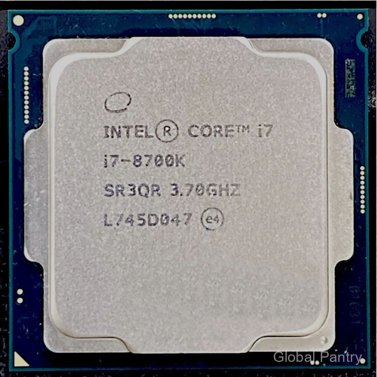 Pemproses CPU Pukal Teras Enam Teras i7-8700K Soket LGA1151 14nm 3.7GHz ...
