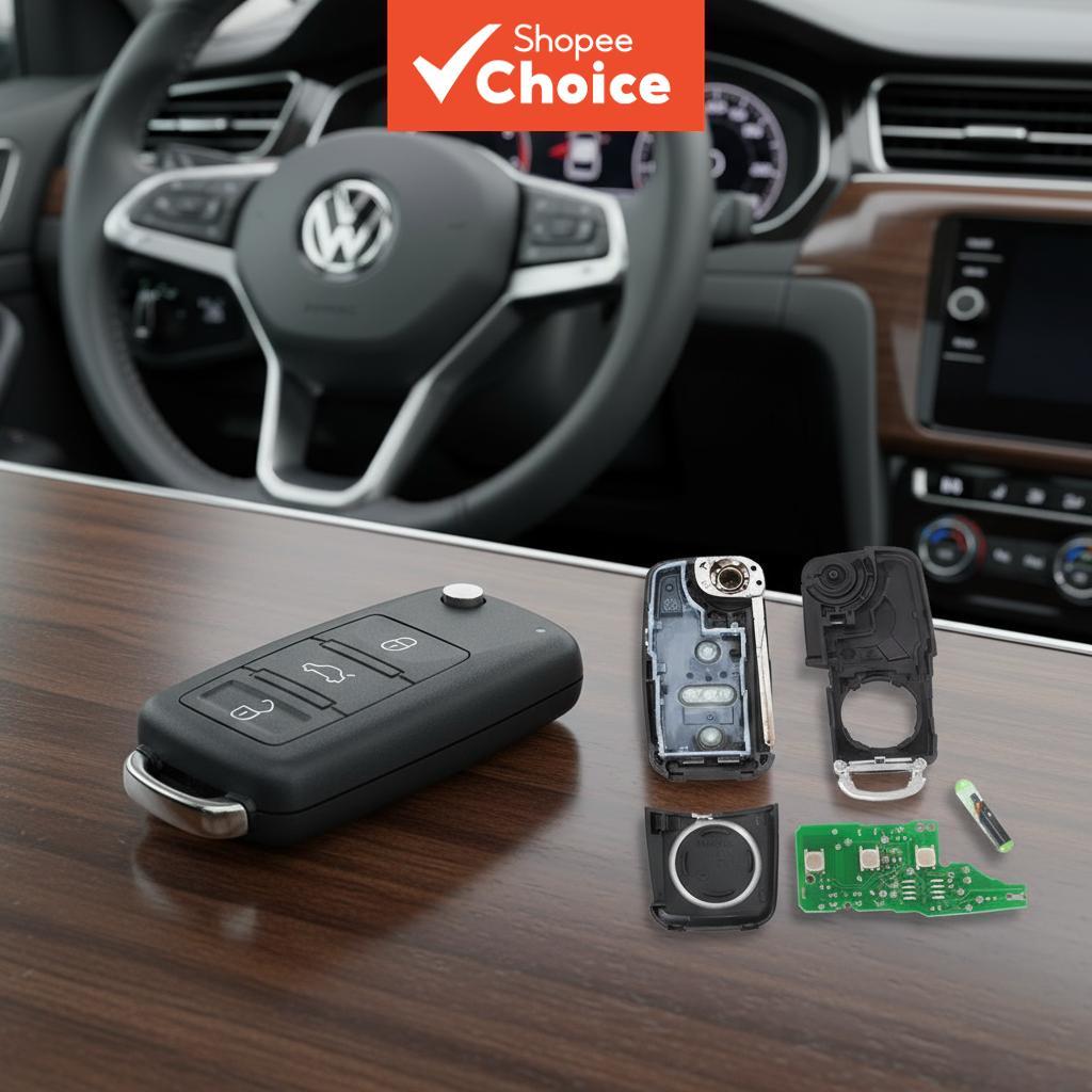 Folding 3-key Remote Control for Garage Door, Barrier Gate, 433Mhz Alat ...