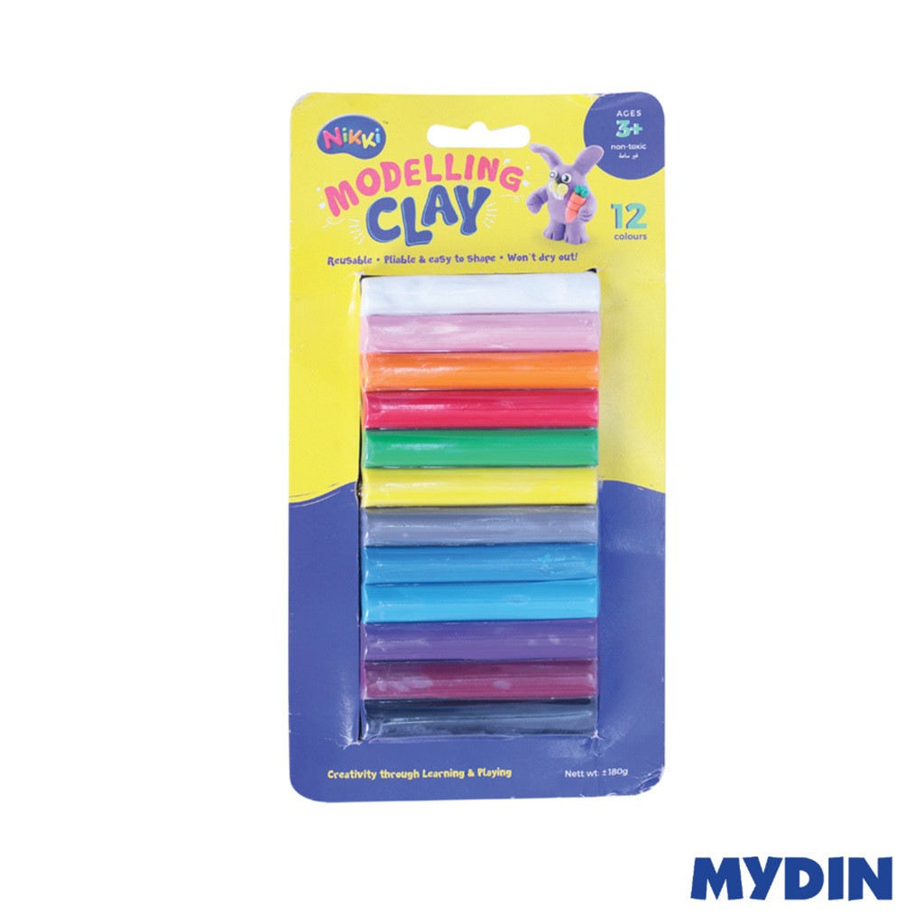 Nikki Fun Clay LS16 (12 colours) | Shopee Malaysia