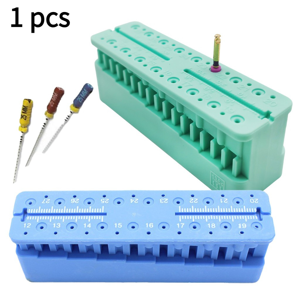 1pcs Dental Endo Measuring Ruler Plastic Endodontic Block Files ...