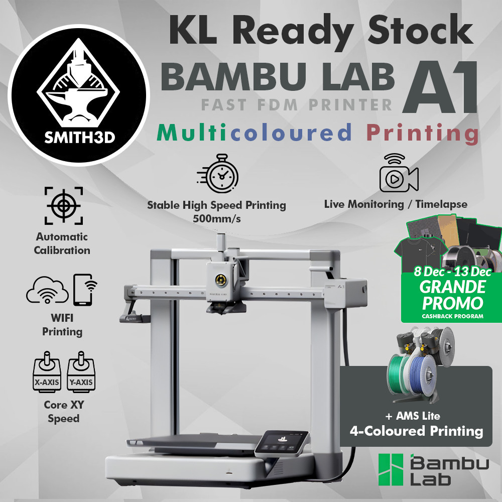 [Ready Stock] Bambu Lab A1 Series, A1 | A1 Mini AMS Lite Combo ...