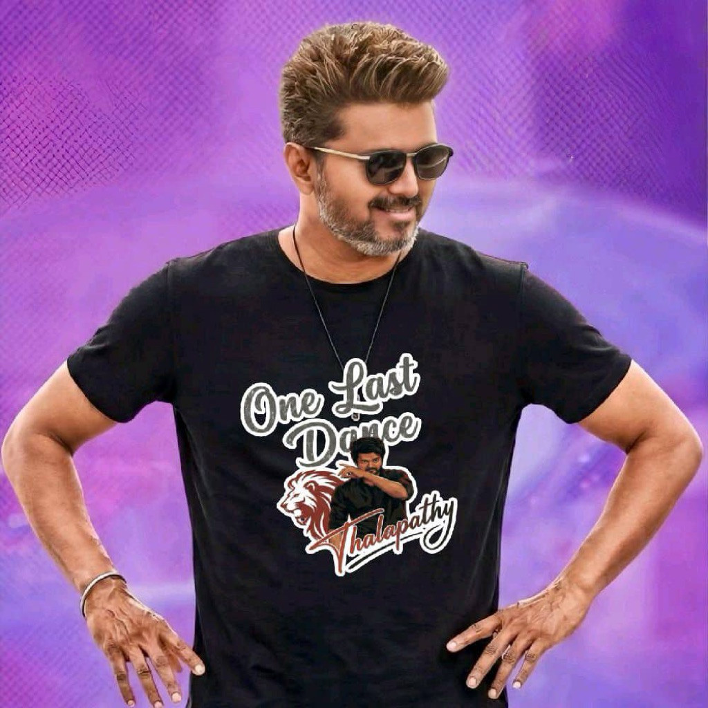 Thalapathy Vijay One Last Dance Jana Nayagan Tshirt / Ready Stock ...