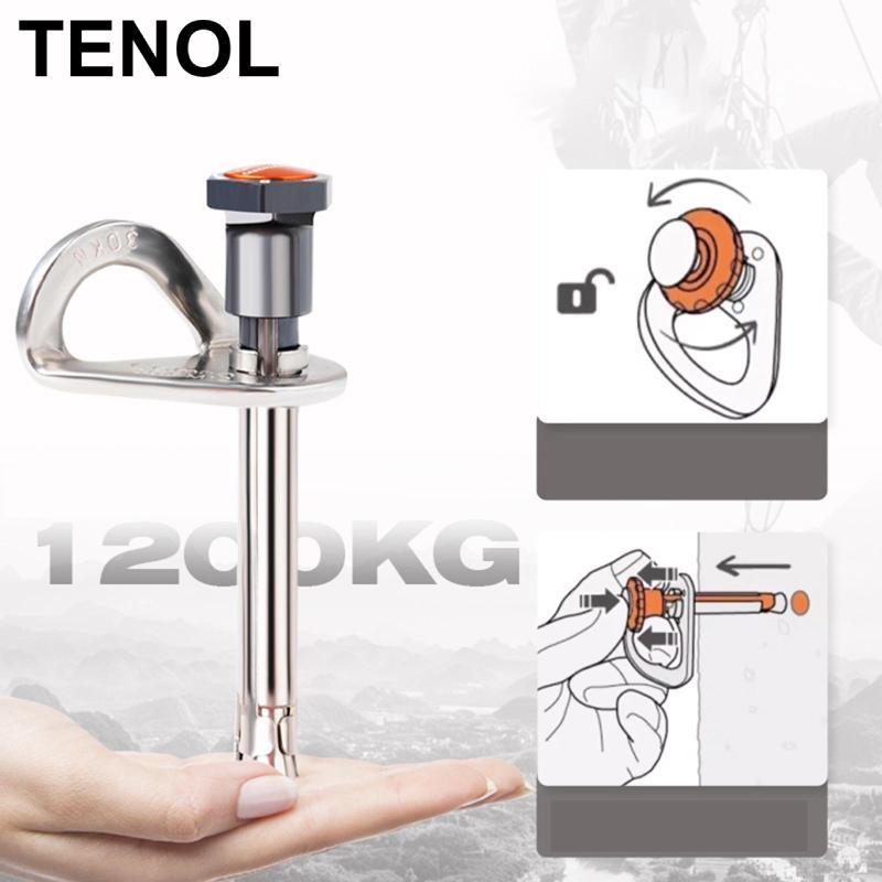 TENOL Climbing Holds Anchor Removable Portable Bolt Hanger and Bolt ...