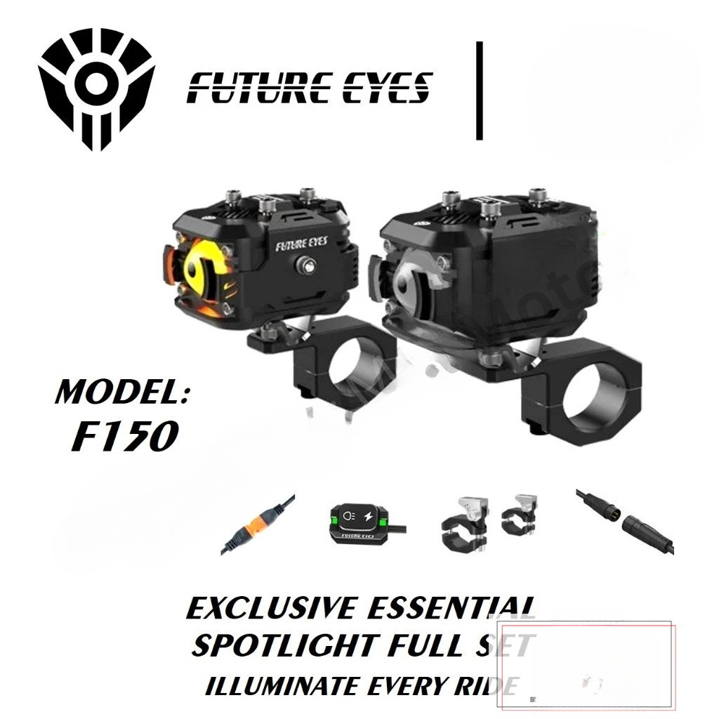 100% ORI FUTURE EYES Spotlight F150 Headlamp Spot Light Motorcycle ...