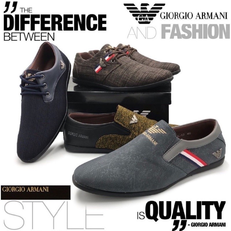 Giorgio Armani Legendary Signature Men’s High Class Loafer / Kasut ...