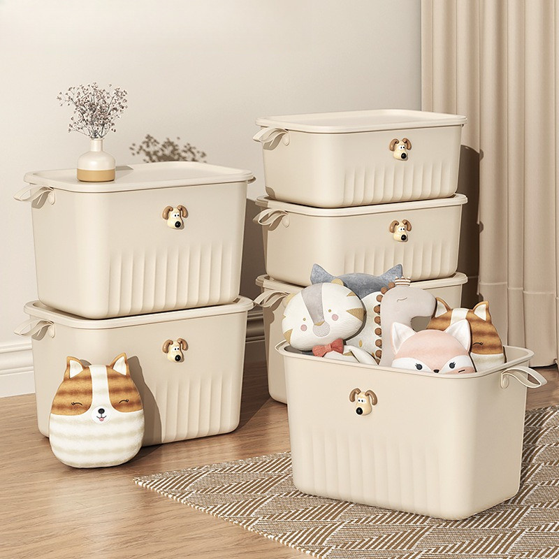 X-Mart Storage Box Organizer With Cover Plastic Container Basket ...