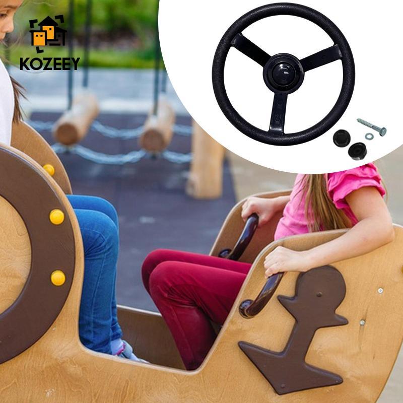 KOZEEY Pirate Ship Steering Wheel Playground Equipment Props Backyard ...