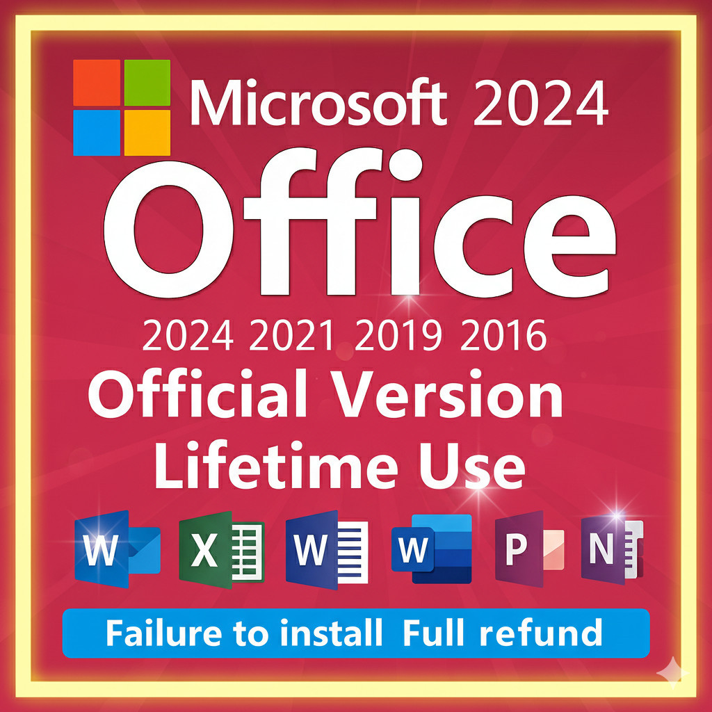Genuine Microsoft Office 2024 Pro Plus Retail Key | Unlimited Windows ...