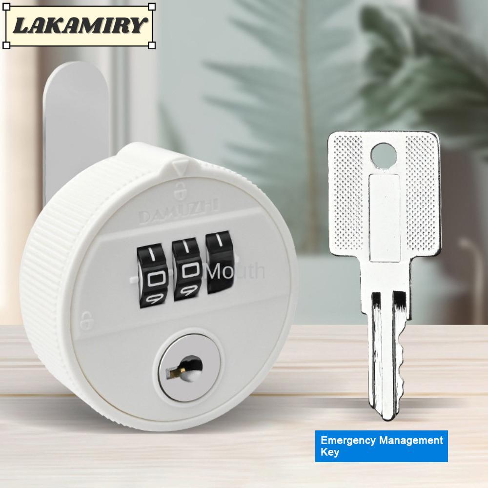 LAKAMIRY Password Lock, Zinc Alloy 3 Digital Code Combination Lock ...