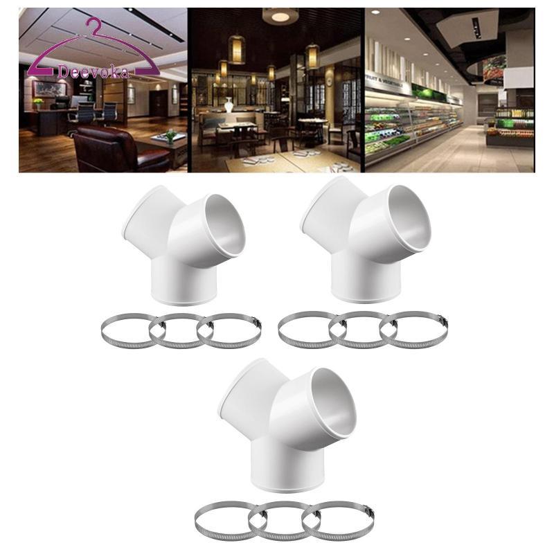 [deevoka] 3 Way Hose Adapter Duct Connector Fitting Accessories Duct ...