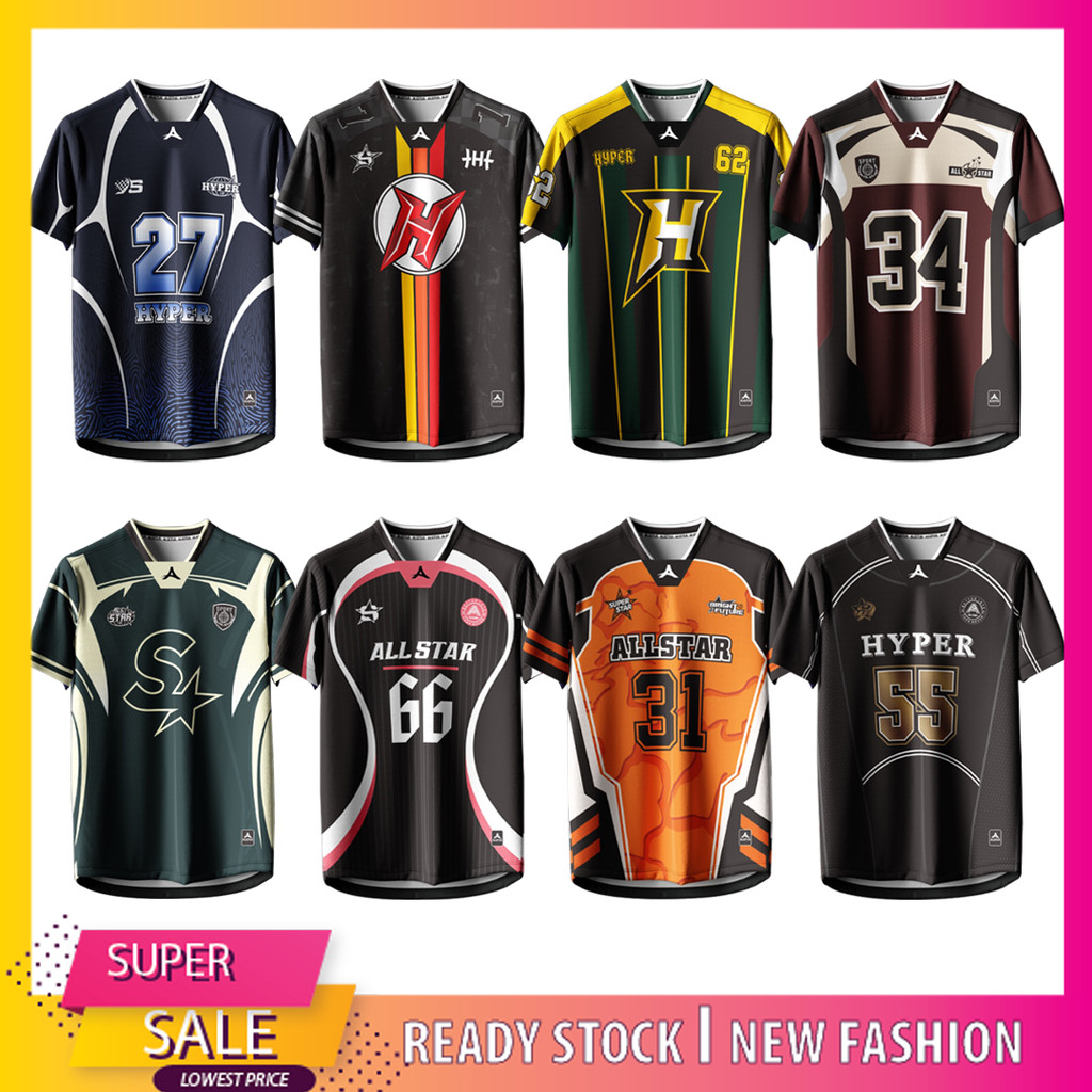 (HARGA BORONG) NFL SUBLIMATION JERSEY UNISEX T-SHIRT DESIGN LAKER (BAJU ...
