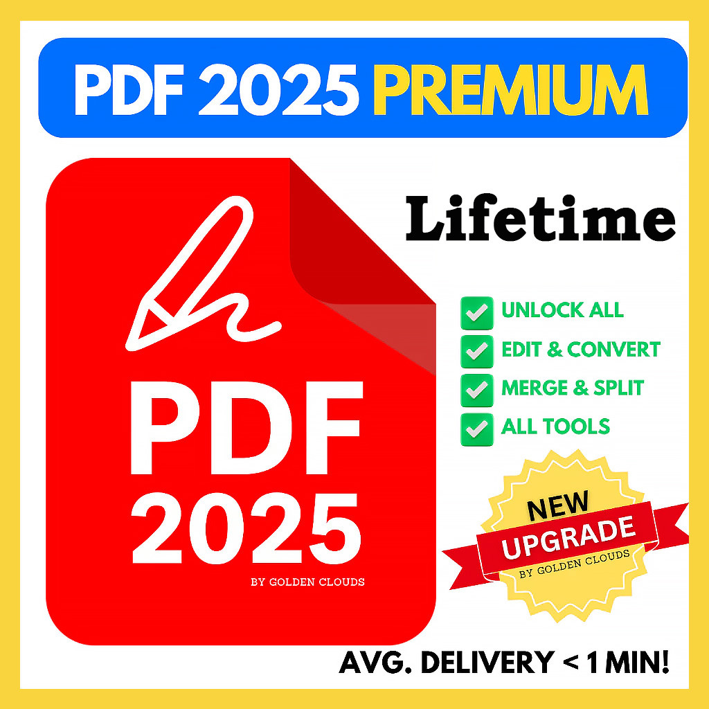 🔥Adobe Acrobat PRO 2025🔥 LIFETIME PDF Editor/Converter For WINDOWS ...