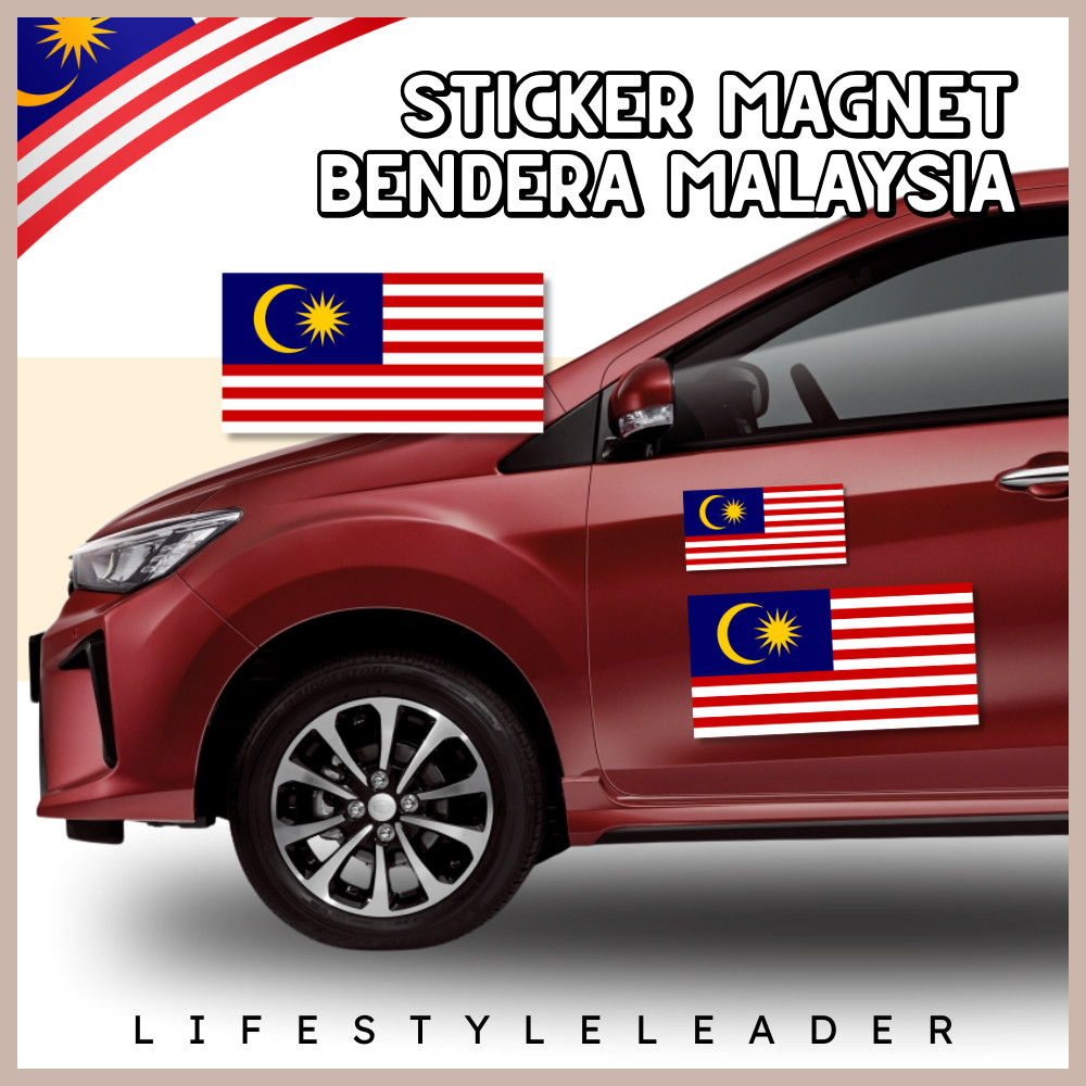 Car Magnet Malaysia Flag Bendera Merdeka Car Accessories Car Sticker ...