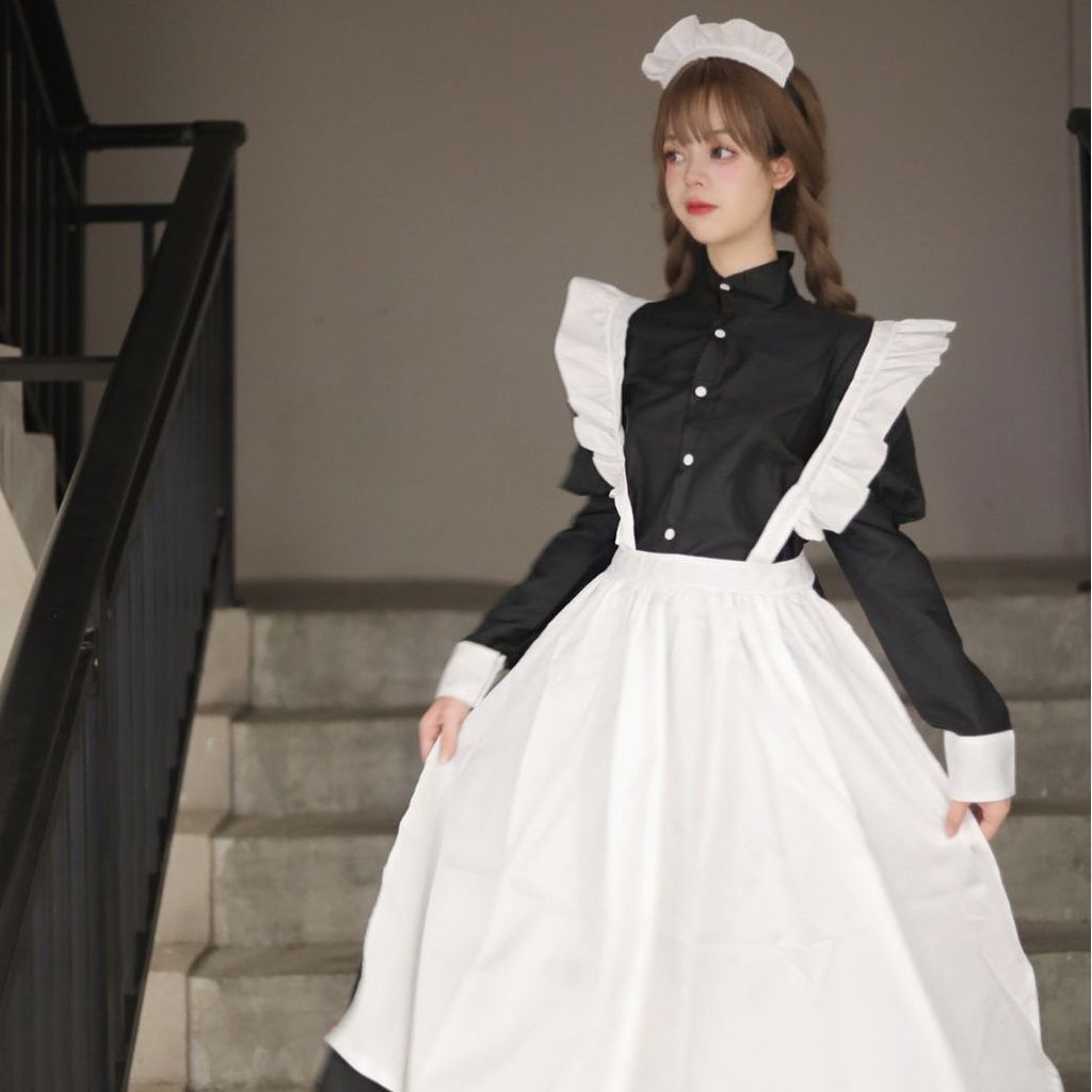 Male Wear Maid Costume cosplay Costume Cute Lolita Pseudo-Mother Cafe ...