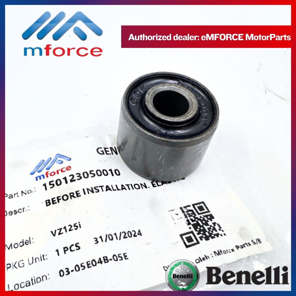 BENELLI VZ125 VZ ENGINE BUSH ENJIN BUSH BEFORE INSTALLATION ELASTIC ...