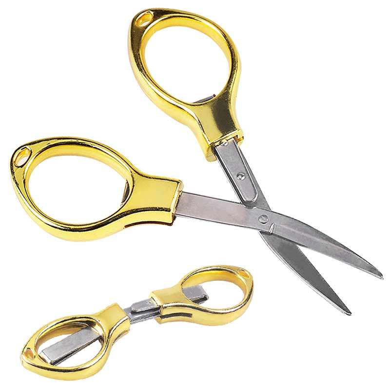 Mini Folding Stainless Steel Scissors Keychain Fishing Travel Scissor ...