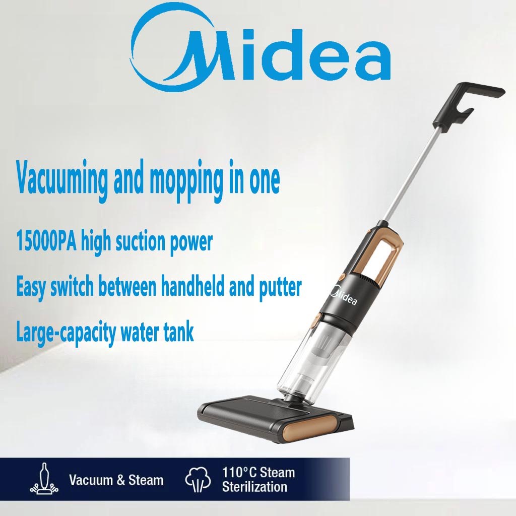 Midea Steam mop, smart temperature-controlled electric cleaner, floor ...