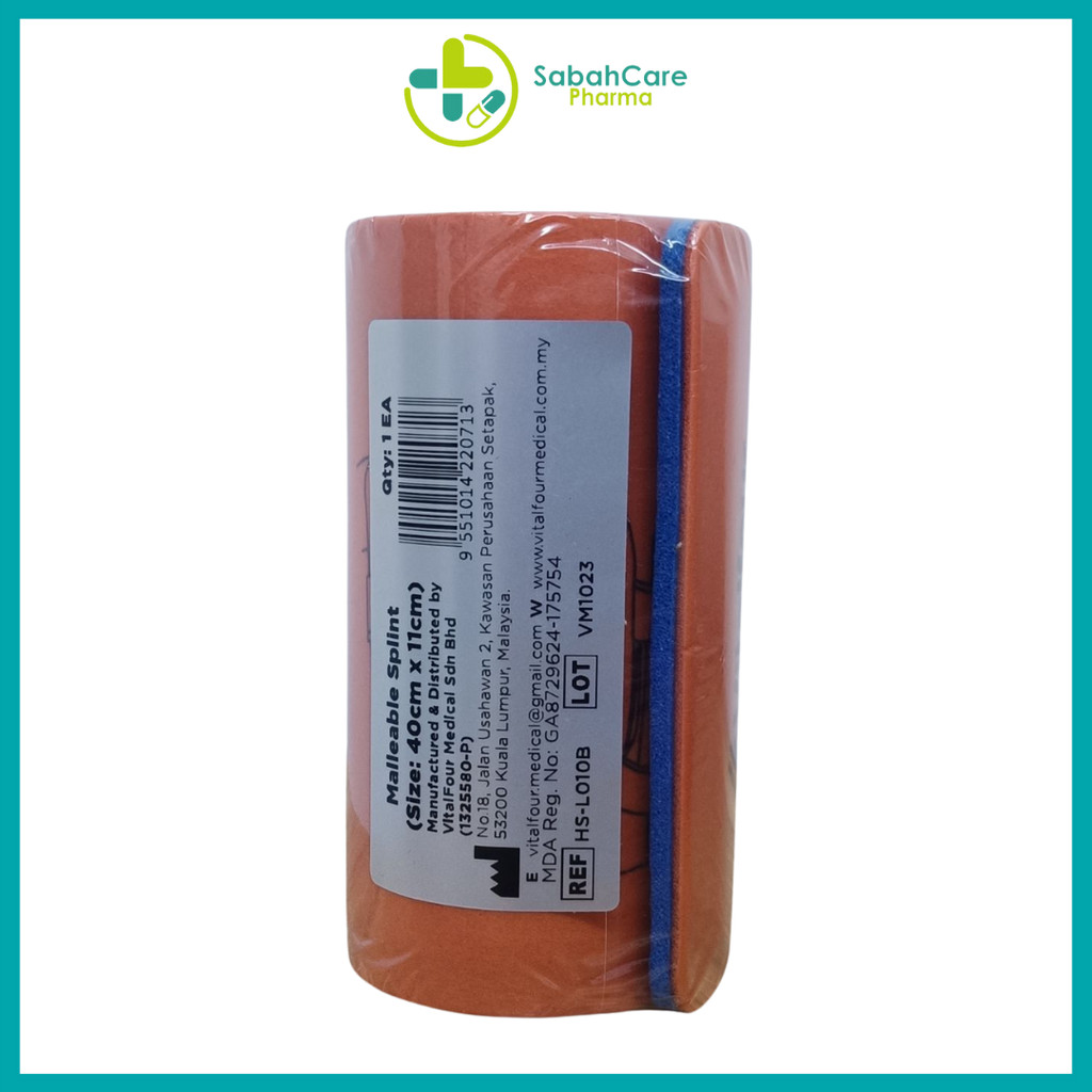 (EXP: N/A) VITALFOUR MALLEABLE SPLINT - SIZE: 40CM X 11CM (MDA REG ...
