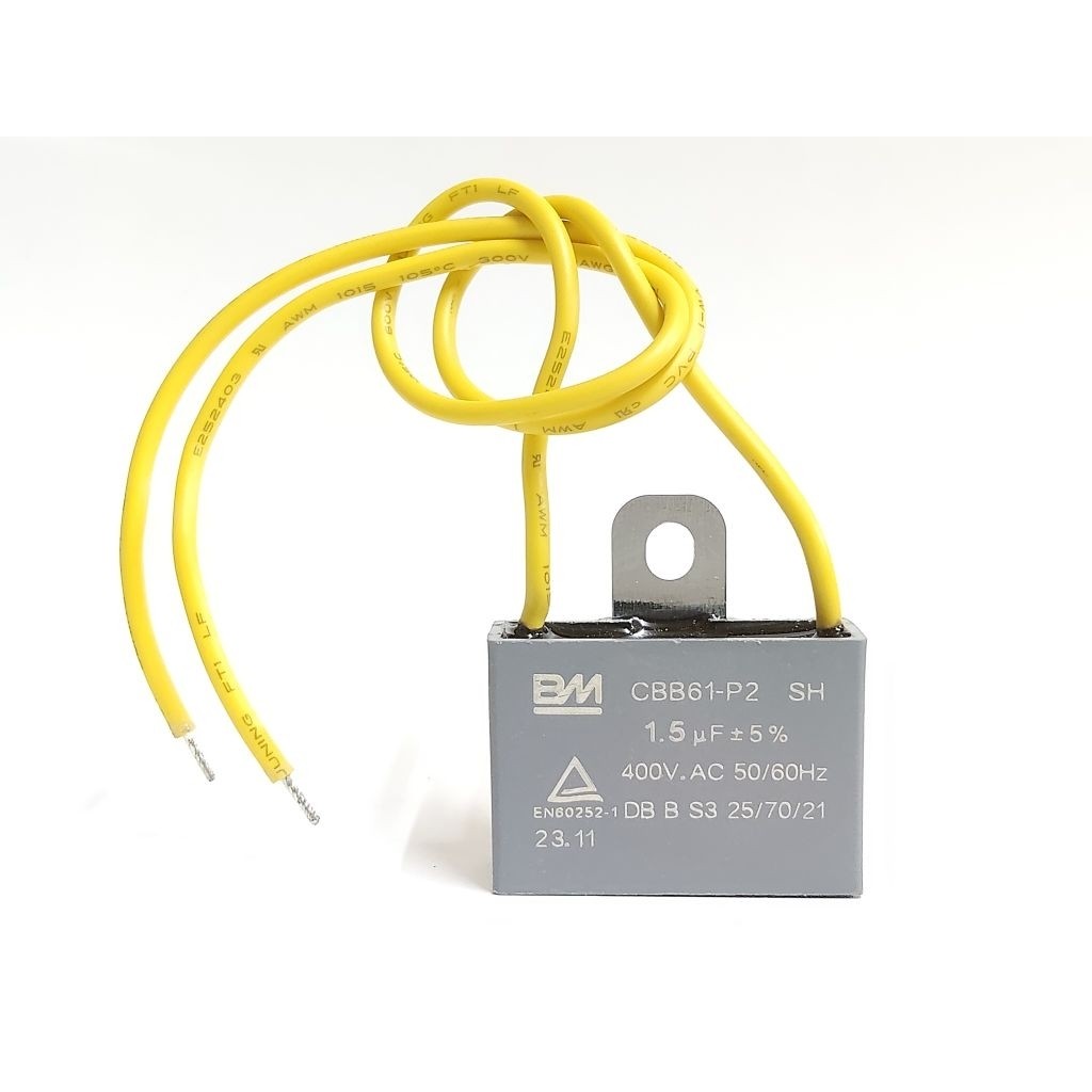 Original BM Capicitor CBB61 (P2) 1.5UF 400VAC 2.0UF High Quality KIPAS ...