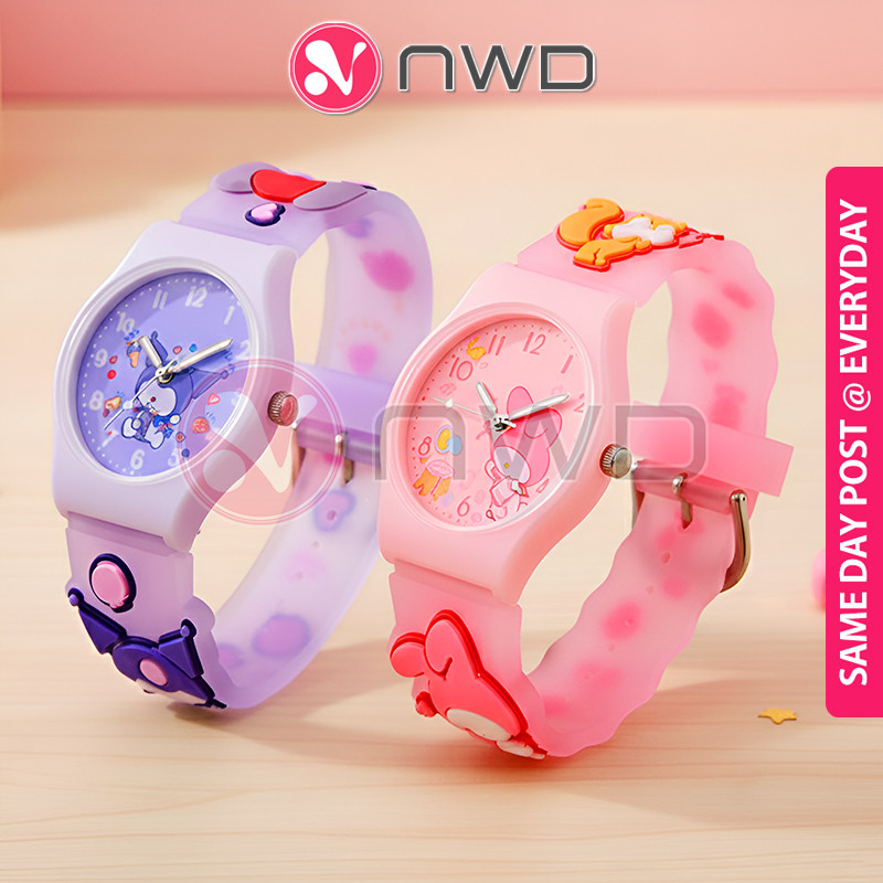 𝗠𝗔𝗚𝗜𝗖 𝗧𝗜𝗖𝗞 》 Kids Cartoon Quartz Watch Silicone Strap Timepiece Jam ...