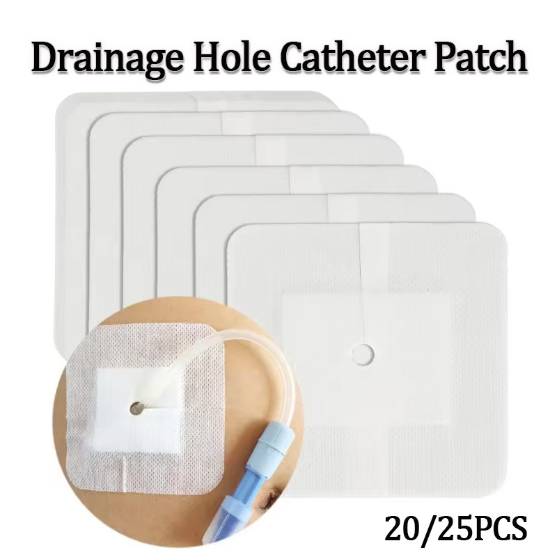 Drainage Hole Catheter Patch Ethylene Oxide Sterile Dressing Peritoneal ...