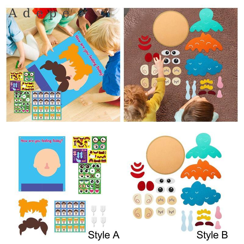 [Adepe] Felt Board for Kids to Explore Emotions And Create Faces with ...