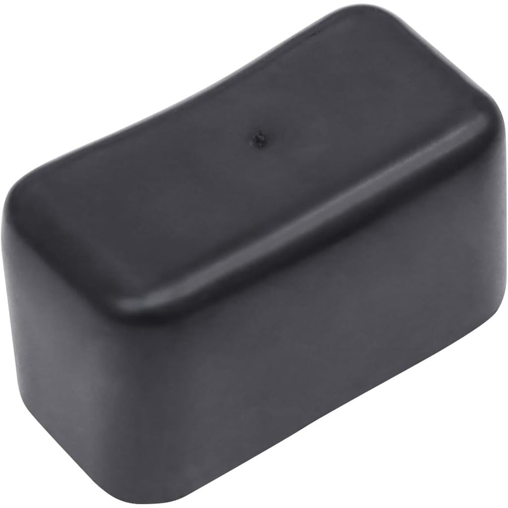 50 Pack 1-5/8"x7/8" Strut Channel Caps, Black Plastic Square End Cap ...
