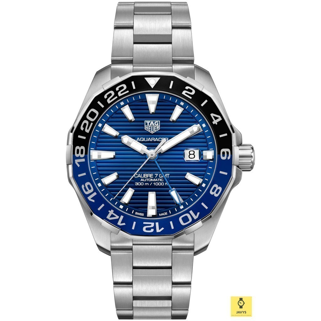TAG Heuer Aquaracer WAY201T.BA0927/GMT/Date Magnifying Glass/Batman ...