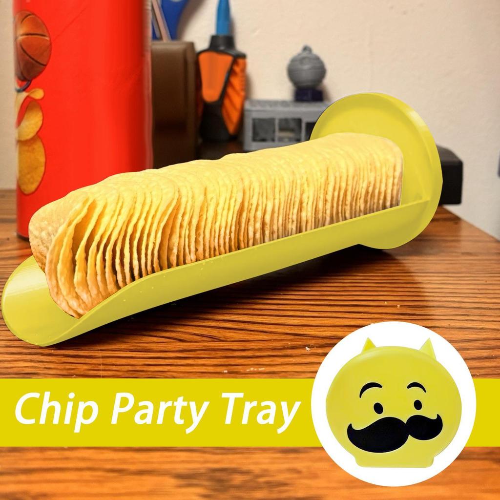 Potato Chips Holder Reusable Pull Out Dispenser Tray Non Slip Snack ...