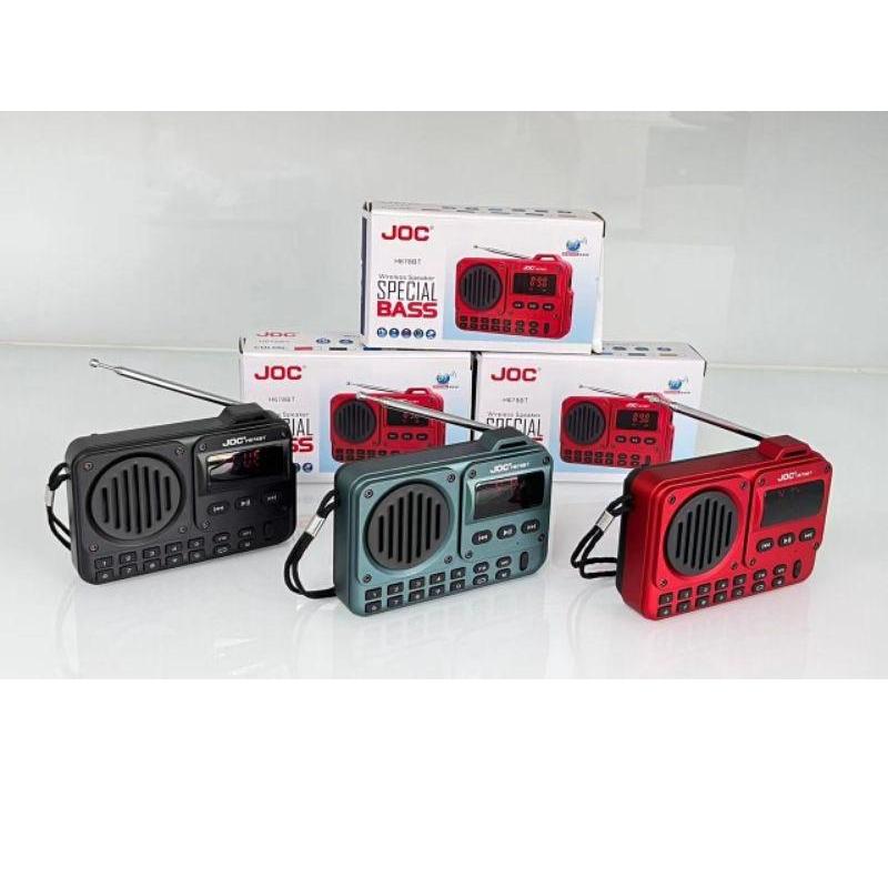 JOC H-456BT Radio Portabel Radio FM Radio USB dengan Speaker Bluetooth ...