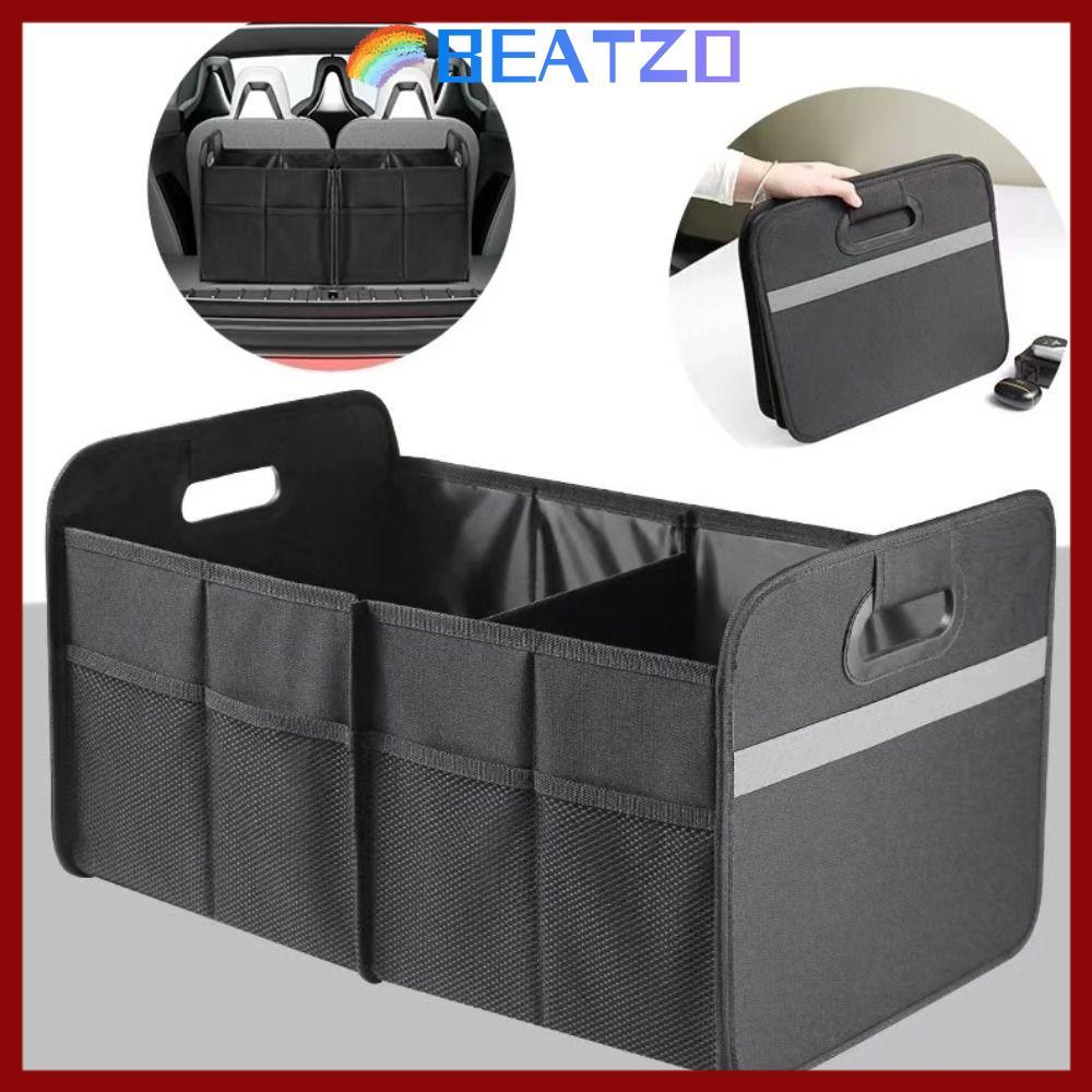 BEATZO Car Trunk Storage Box, Waterproof Car Boot Organizer, Foldable ...
