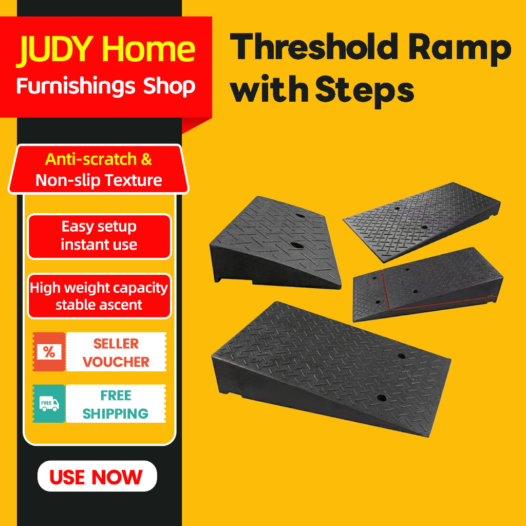 Ready Stock Step slope pad HEAVY DUTY rubber curb ramp triangle ...