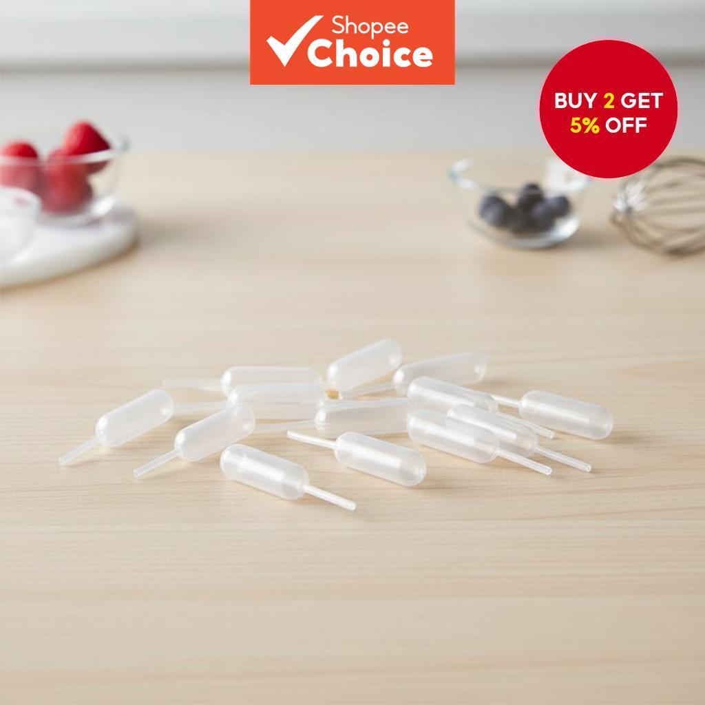 50 Plastic Squeeze Transfer Dropper Pipettes 4ml for Cupcake Laboratory ...