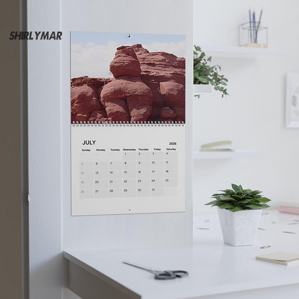 Sr| Desk Calendar Small Space Wall Calendar Nature Butts 2026 Wall ...