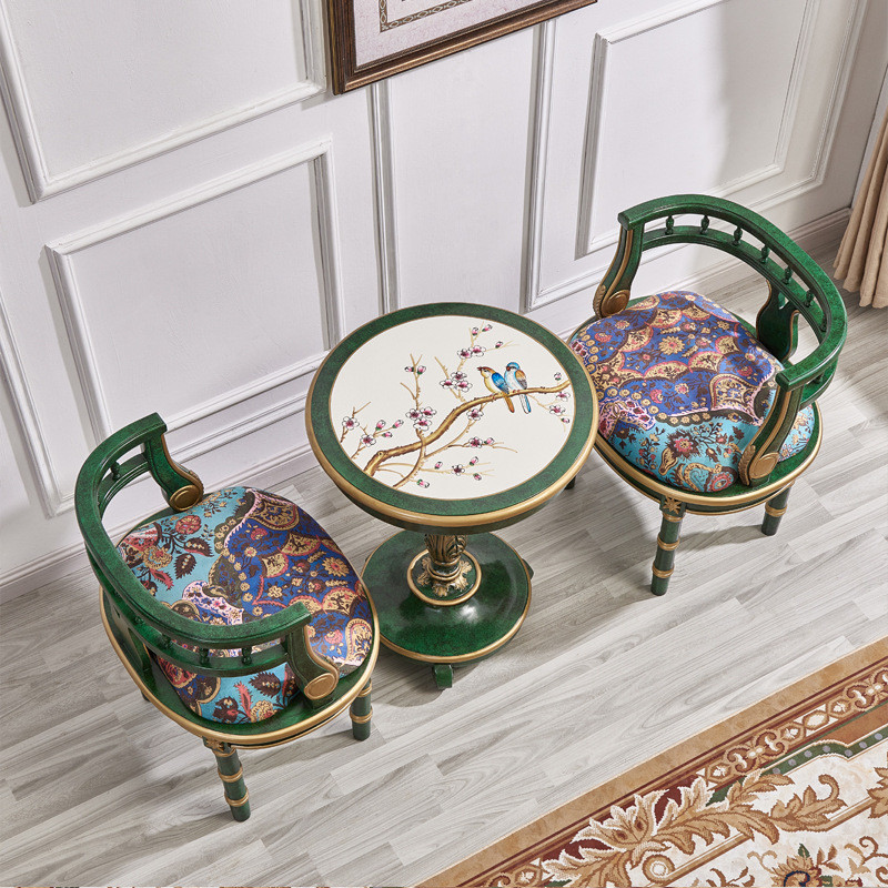 Supreme Sofa Chair Round Table Balcony One Table Two Chairs Combination ...