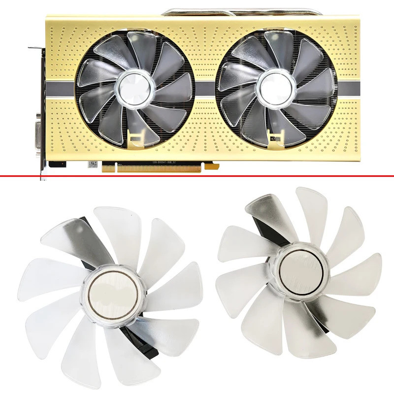 NEW 95MM 4PIN CF1015H12S RX 590 GPU FAN For Sapphire RX 590 8G D5 RX580 ...
