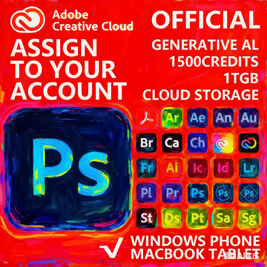 Adobe Photoshop | Official Access | PS5 2025/2026 | GenAI | 1–6 Months ...