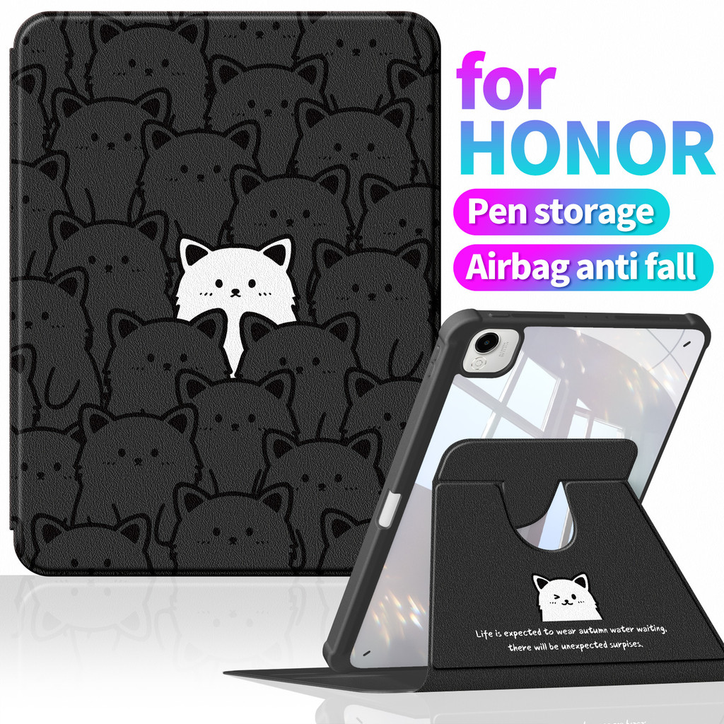 Case for HONOR Pad X9a 11.5"丨Leather + TPU Soft Shell+Transparent ...