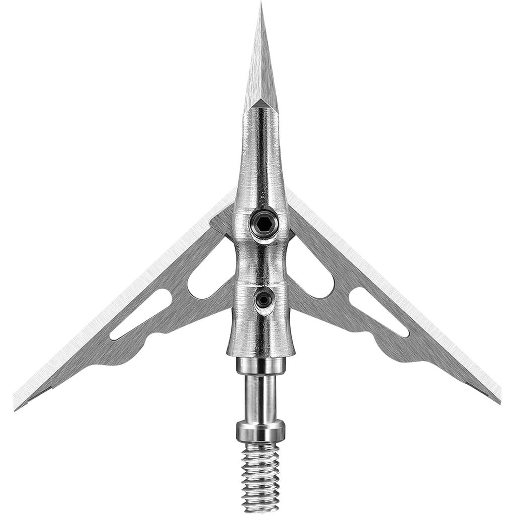 6 Pack Broadheads 100 Grain or 125 Grain Mechanical Broadheads 2 Blade ...
