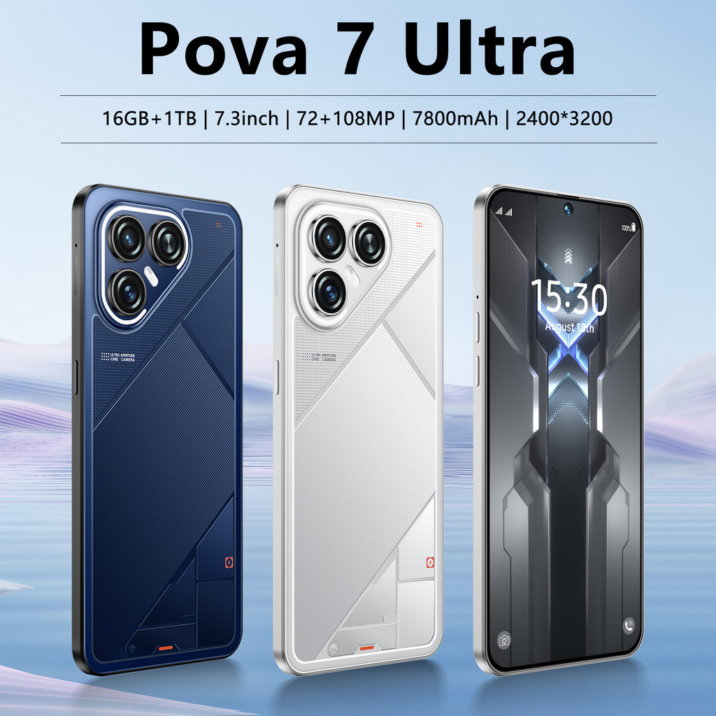 New Smartphone Murah Pova7 Pro 7.3-inch Big Screen | Large Memory 16GB ...